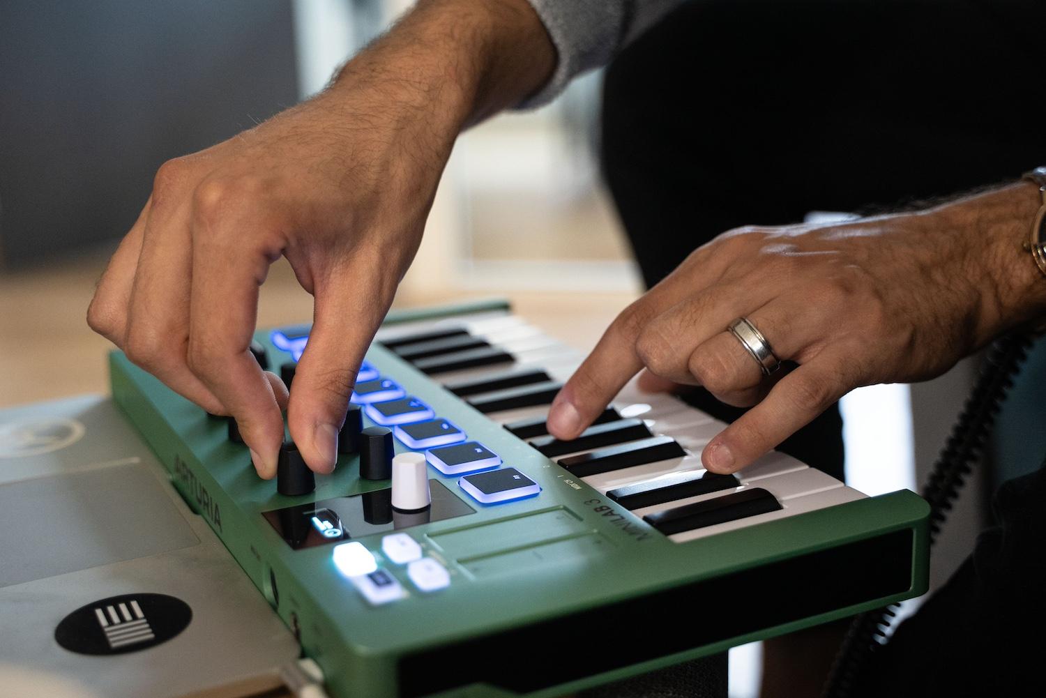 MiniLab 3 Mint Edition Midi Controller » RnR Music House